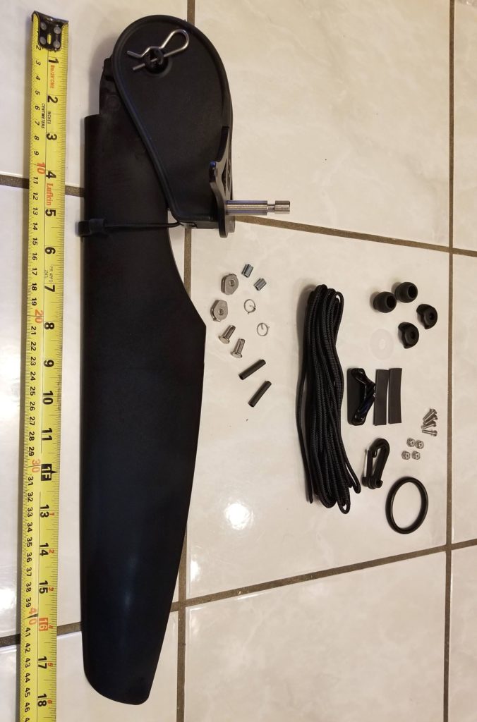 Smart Track Hybrid Single Rudder with blade - Some Beach Outfitters